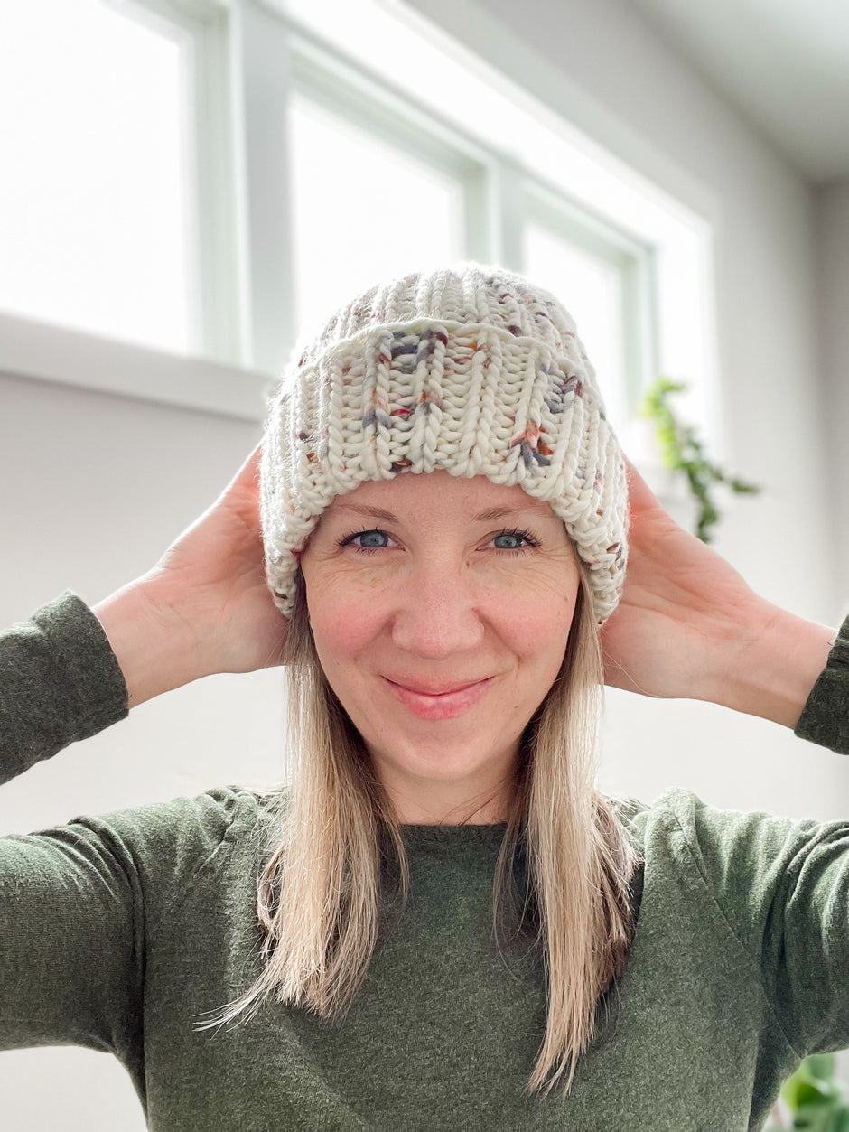Classic Ribbed Beanies – Woolly Bear Knits